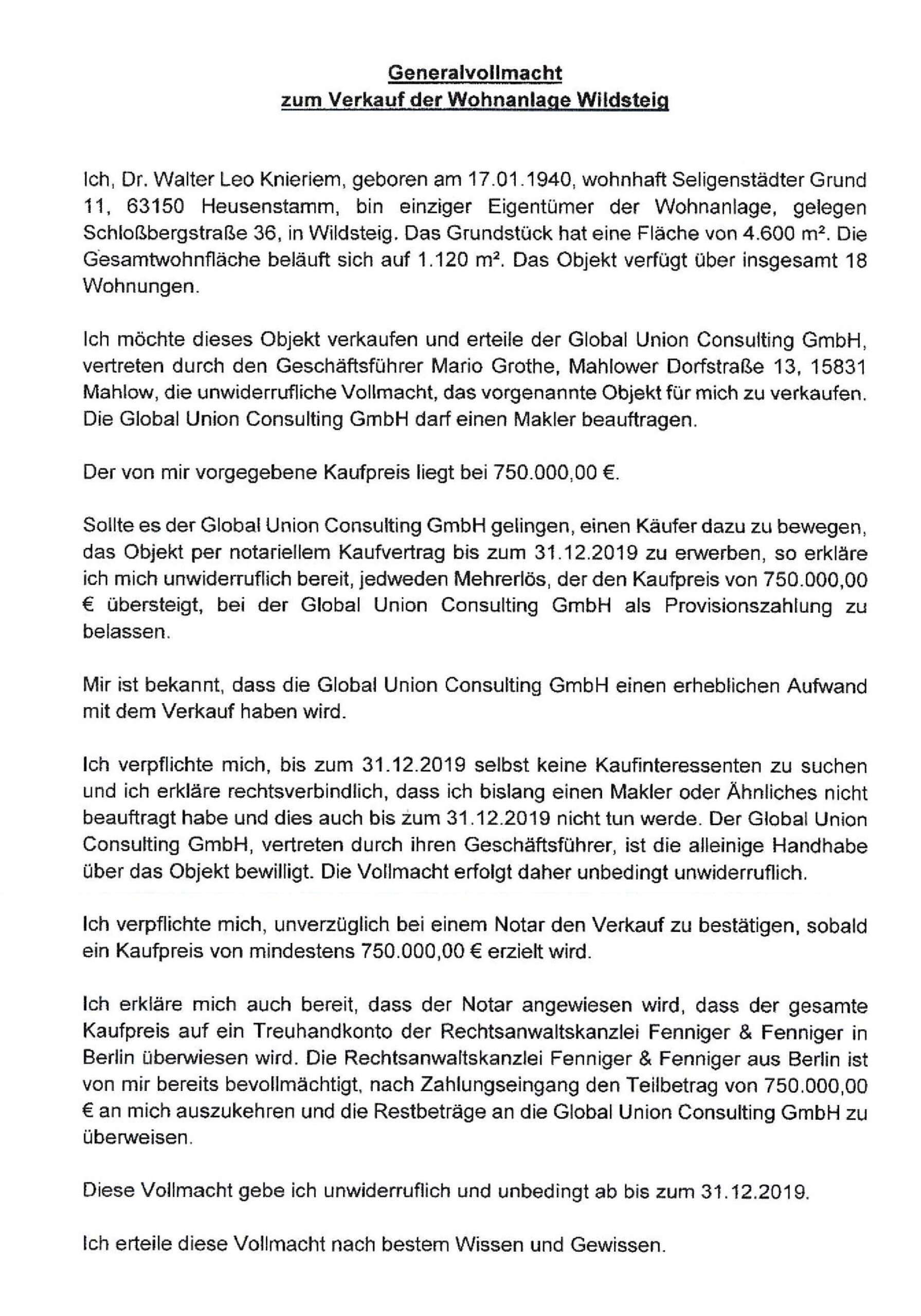 OLIVER u. PATRICK FENNIGER - PATRICK UND OLIVER FENNIGER RECHTSANWAELTE